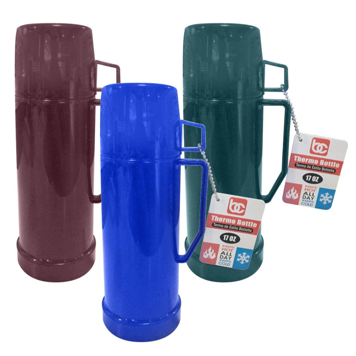Premium 16oz Glass Lined Thermos for Perfectly Tempered Beverages ...