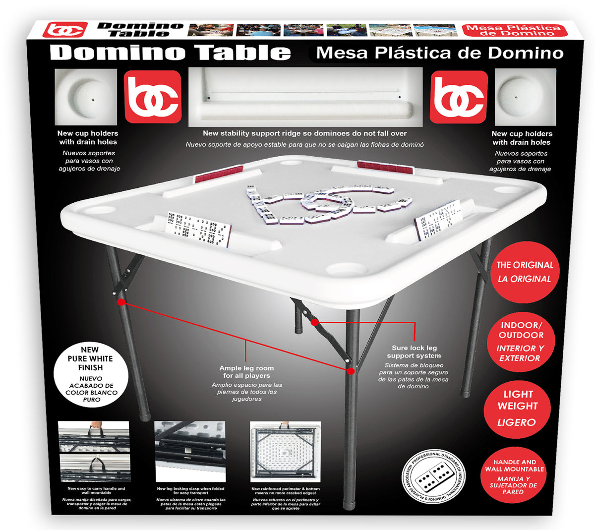 Premium 38" White Domino & Game Table for Enthusiasts – Bene Casa